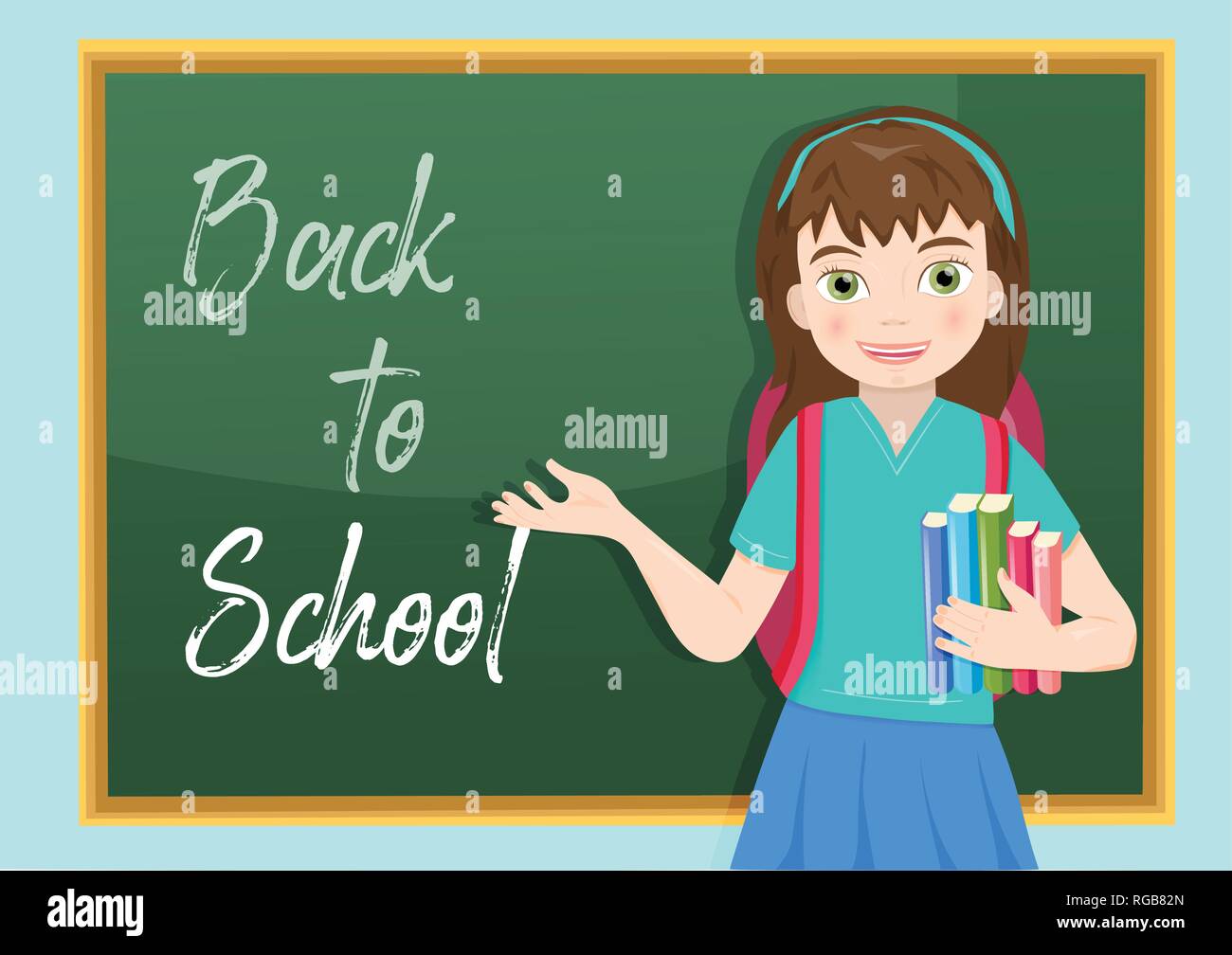 Standing classroom childhood education learning Stock Vector Images - Alamy