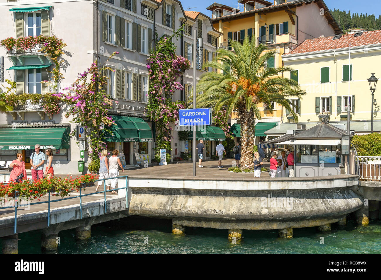 Garda water palm trees hi-res stock photography and images - Alamy