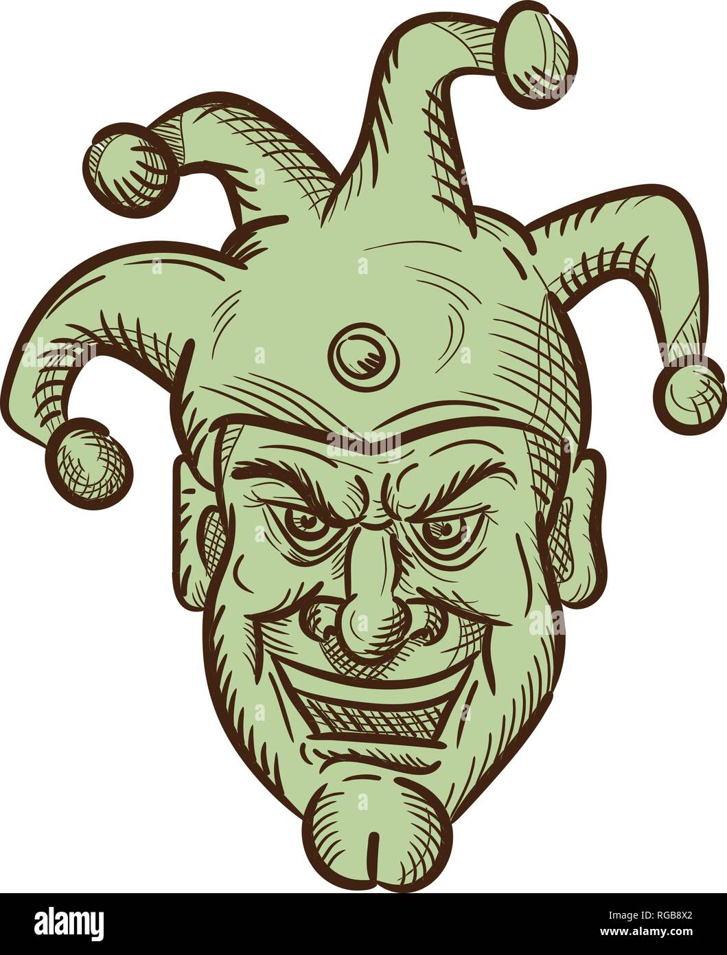 Grinning medieval man Stock Vector Images - Alamy