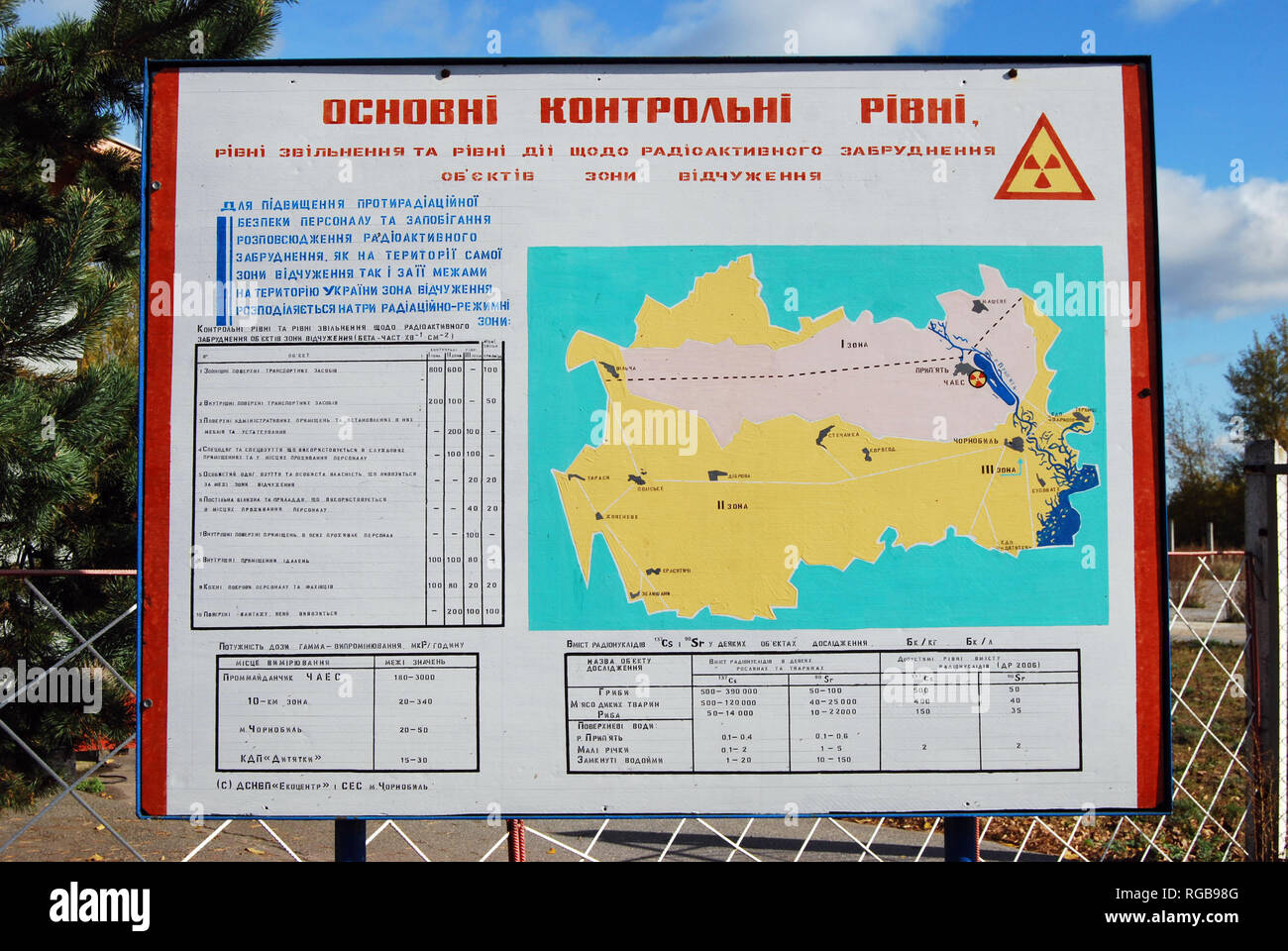 Chernobyl radiation map hi-res stock photography and images - Alamy