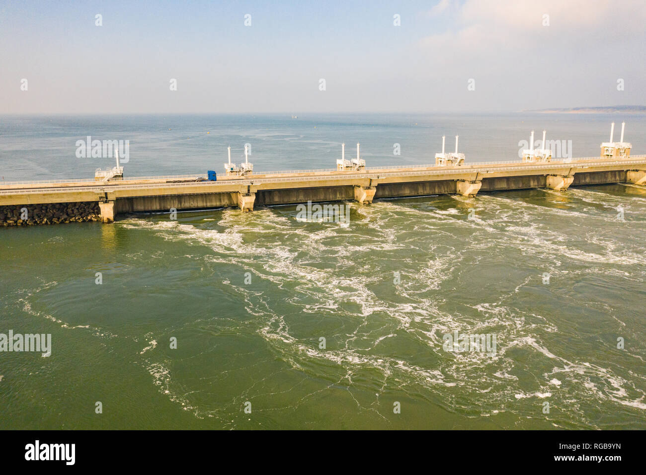 The Delta Works in Zeeland, The Netherlands protect against high water ...