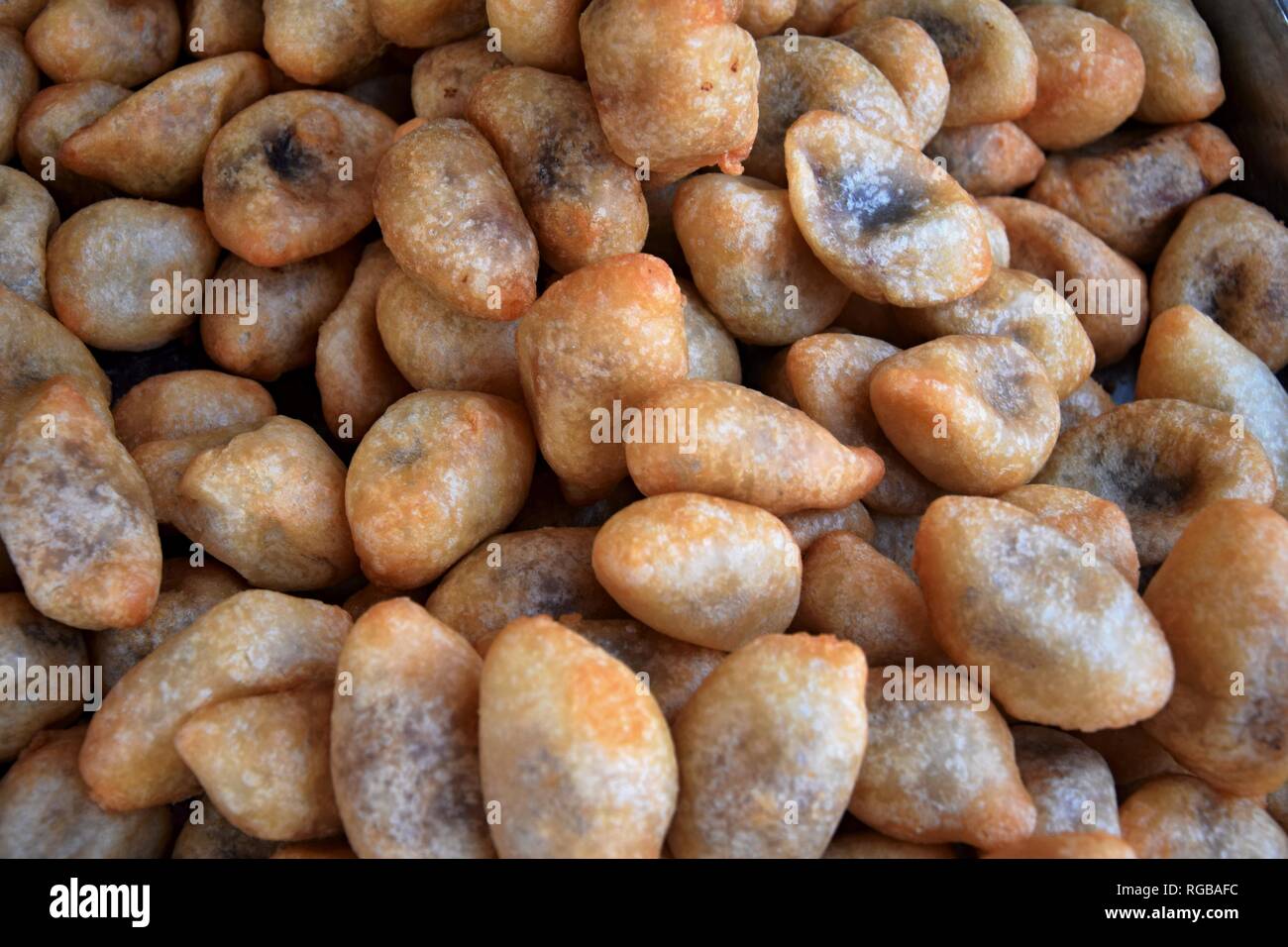 Cantonese New Year´s speciality deep fried sweet dumplings made from ...