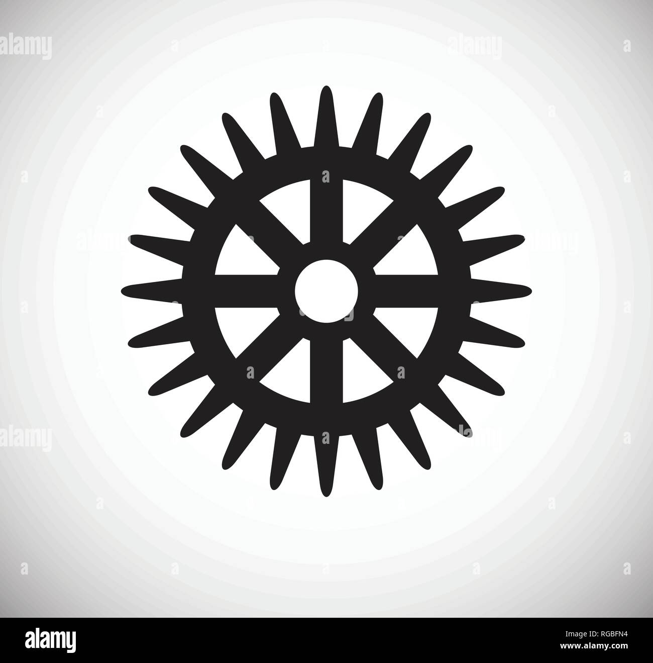Gear icon on white background for graphic and web design, Modern simple ...