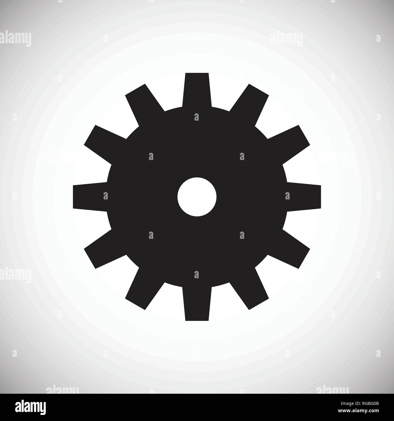 Gear icon on white background for graphic and web design, Modern simple ...