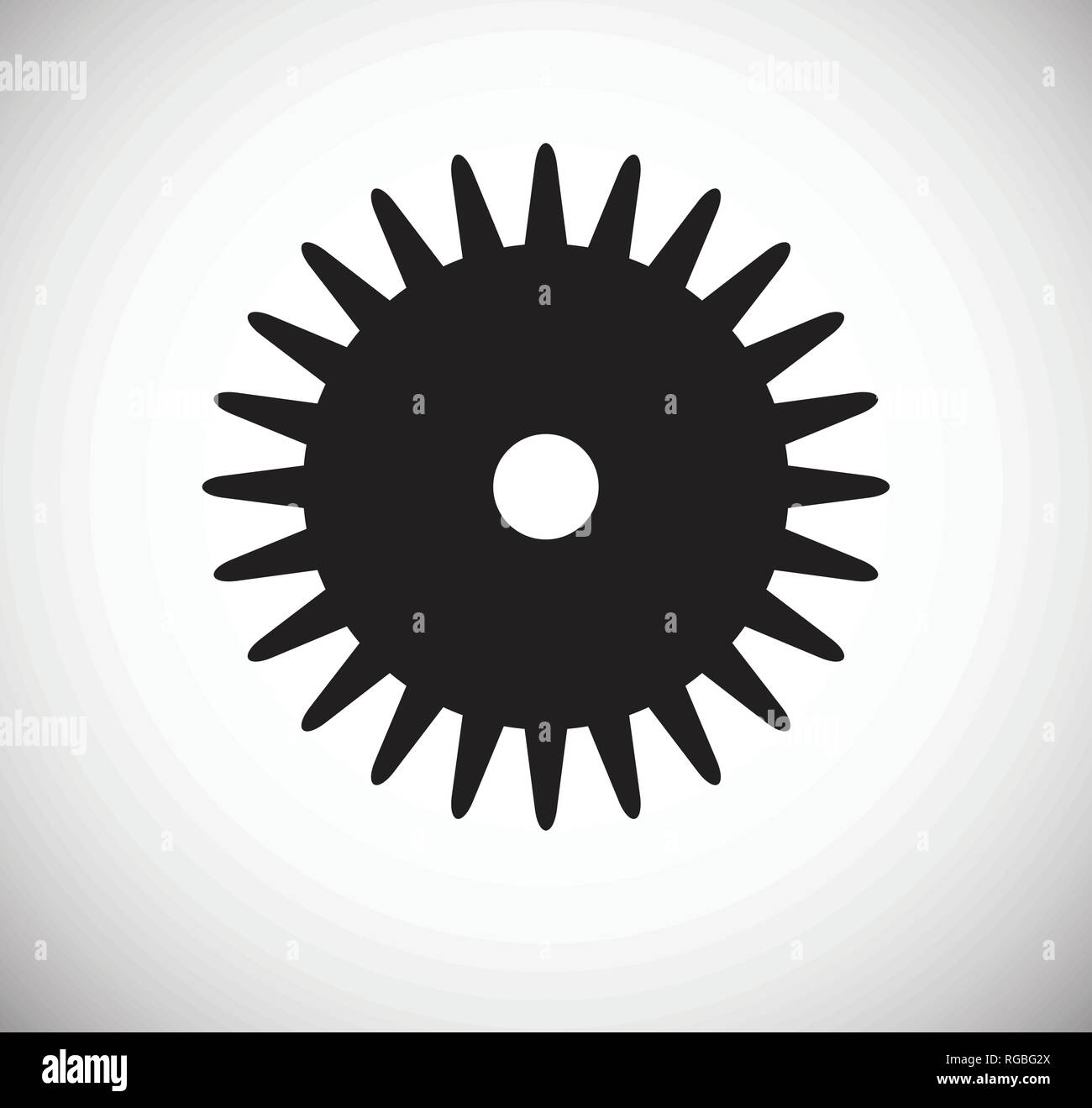 Gear icon on white background for graphic and web design, Modern simple ...