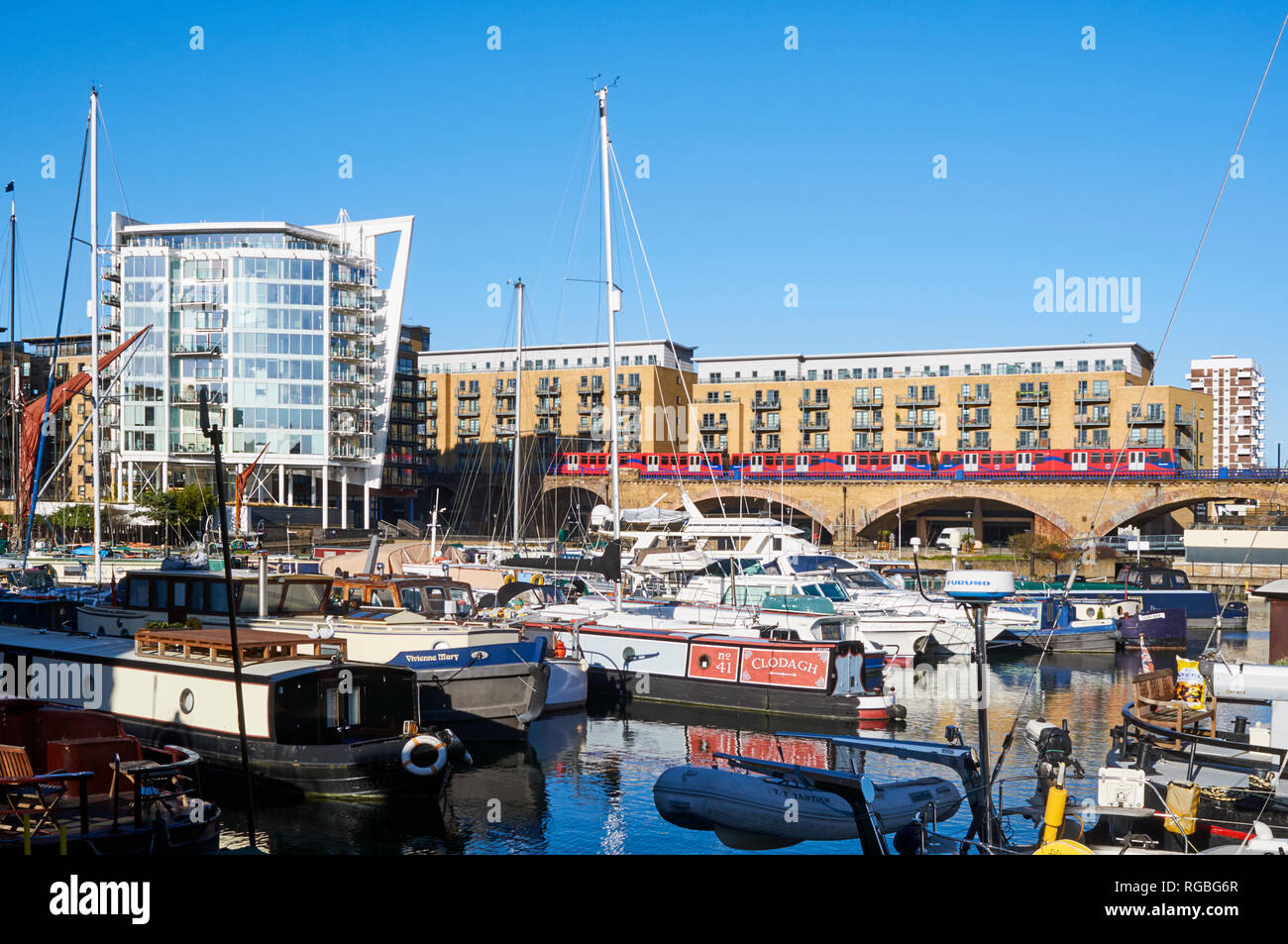 It is in the redeveloped docklands area of east london hi-res stock ...