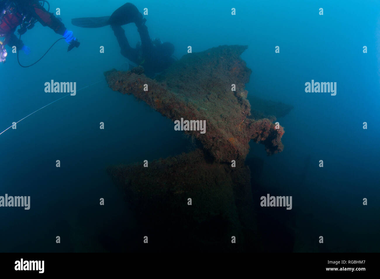SS Margit Wreck in Malta Stock Photo - Alamy