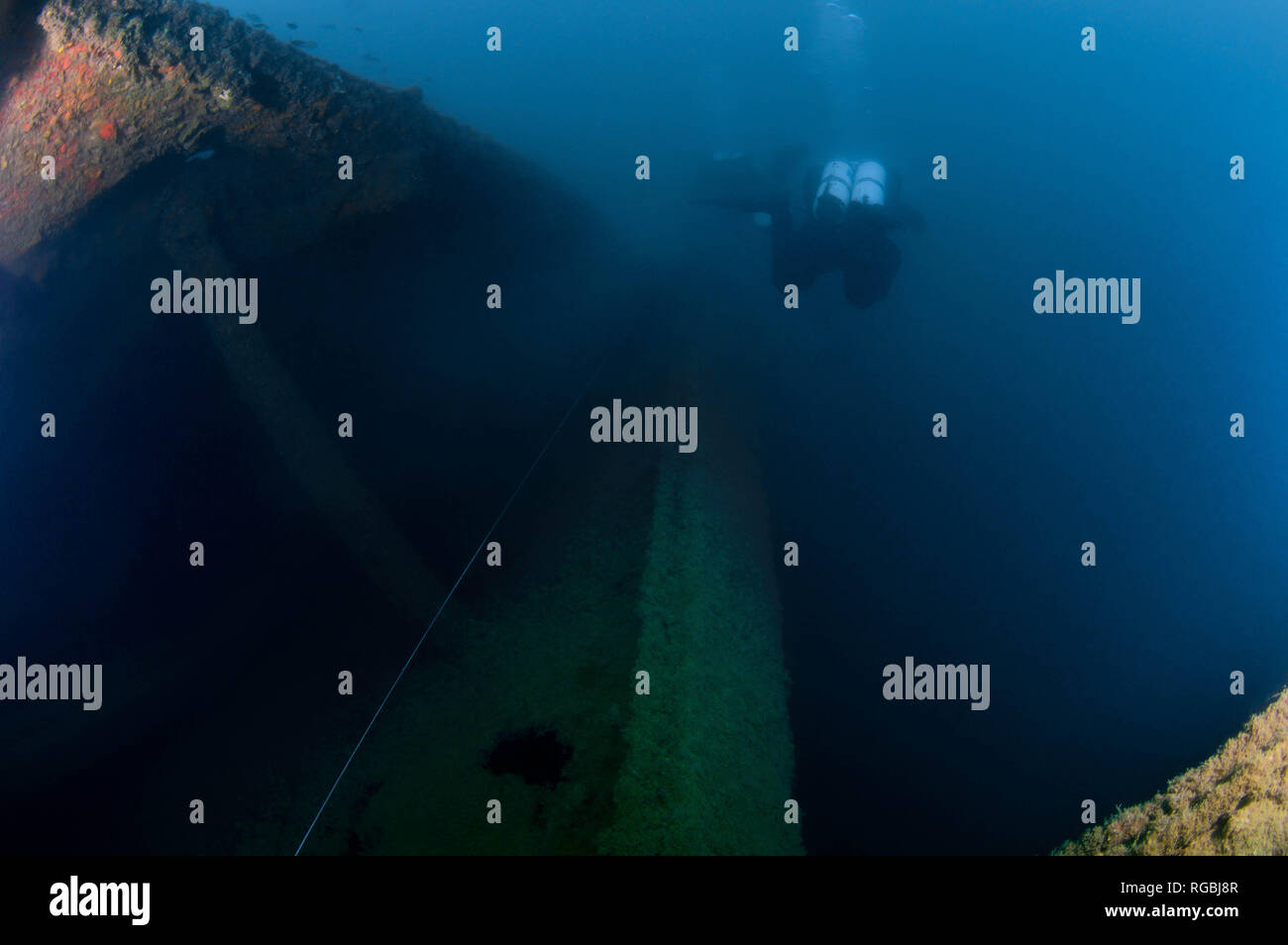 SS Margit Wreck in Malta Stock Photo - Alamy