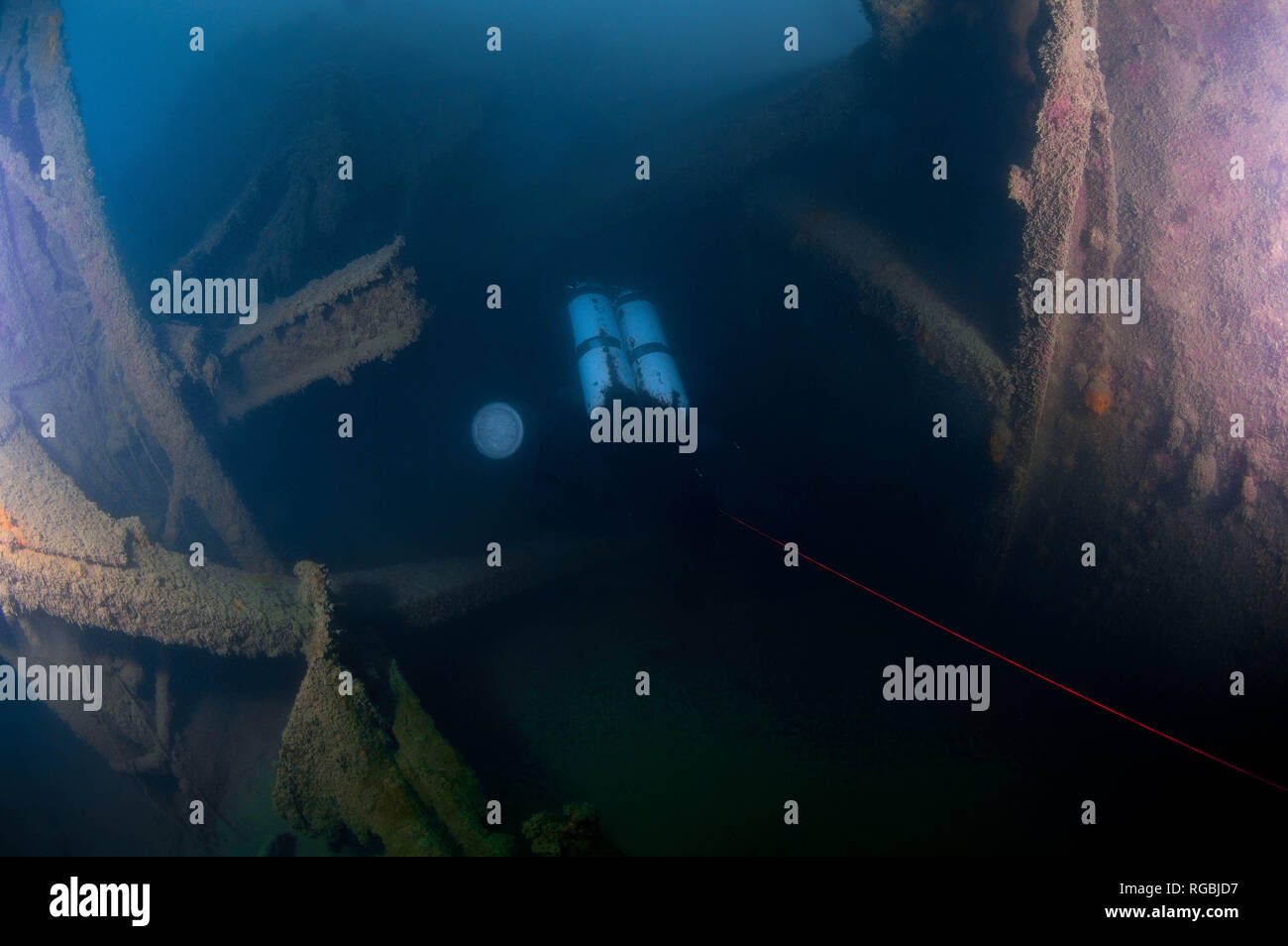 SS Margit Wreck in Malta Stock Photo - Alamy