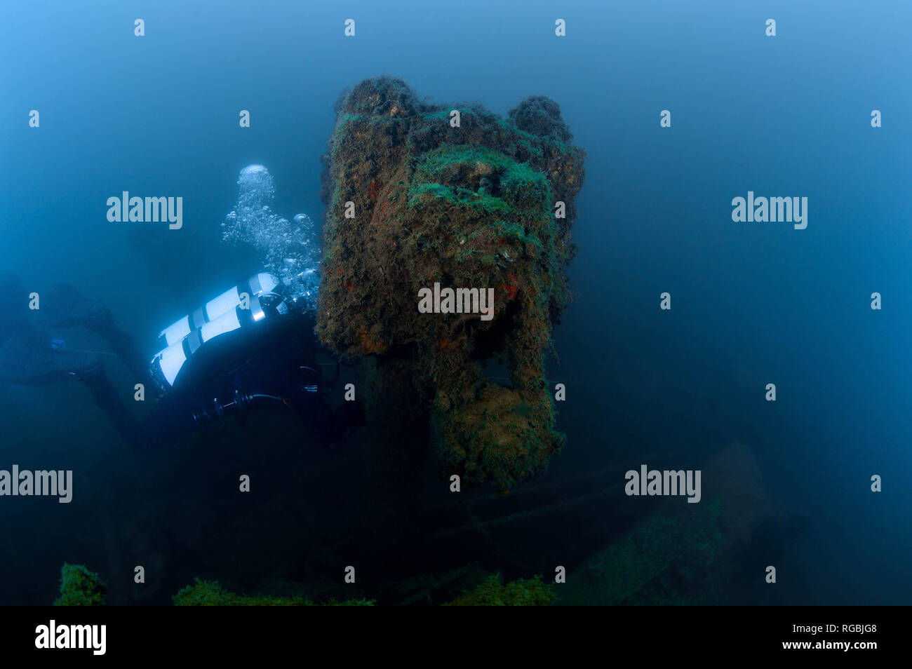 SS Margit Wreck in Malta Stock Photo - Alamy
