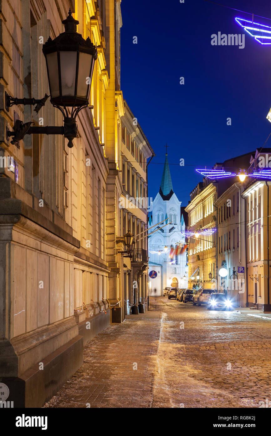 Old riga night hi-res stock photography and images - Alamy