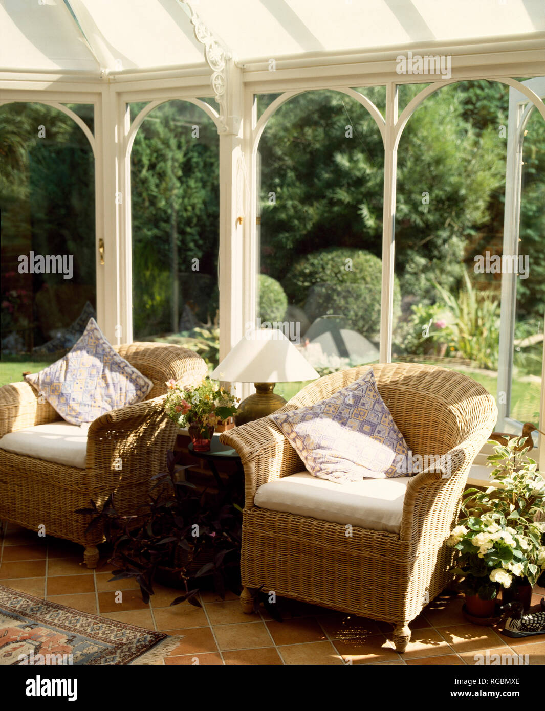 Interiors traditional conservatories chairs hi-res stock photography ...
