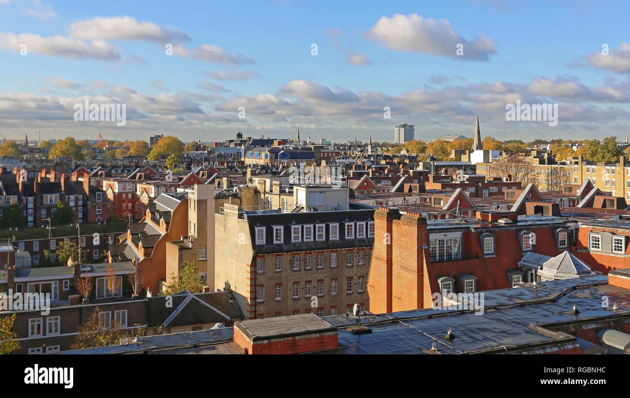 View Over South Kensington Roofs in London Stock Photo - Alamy