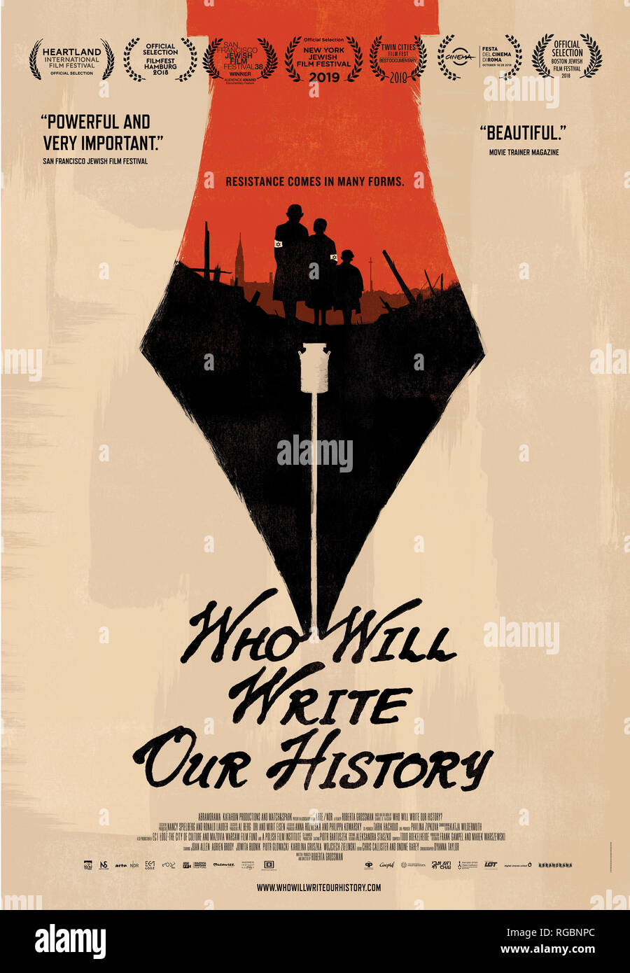 WHO WILL WRITE OUR HISTORY, US poster, 2018. © Abramorama / courtesy ...
