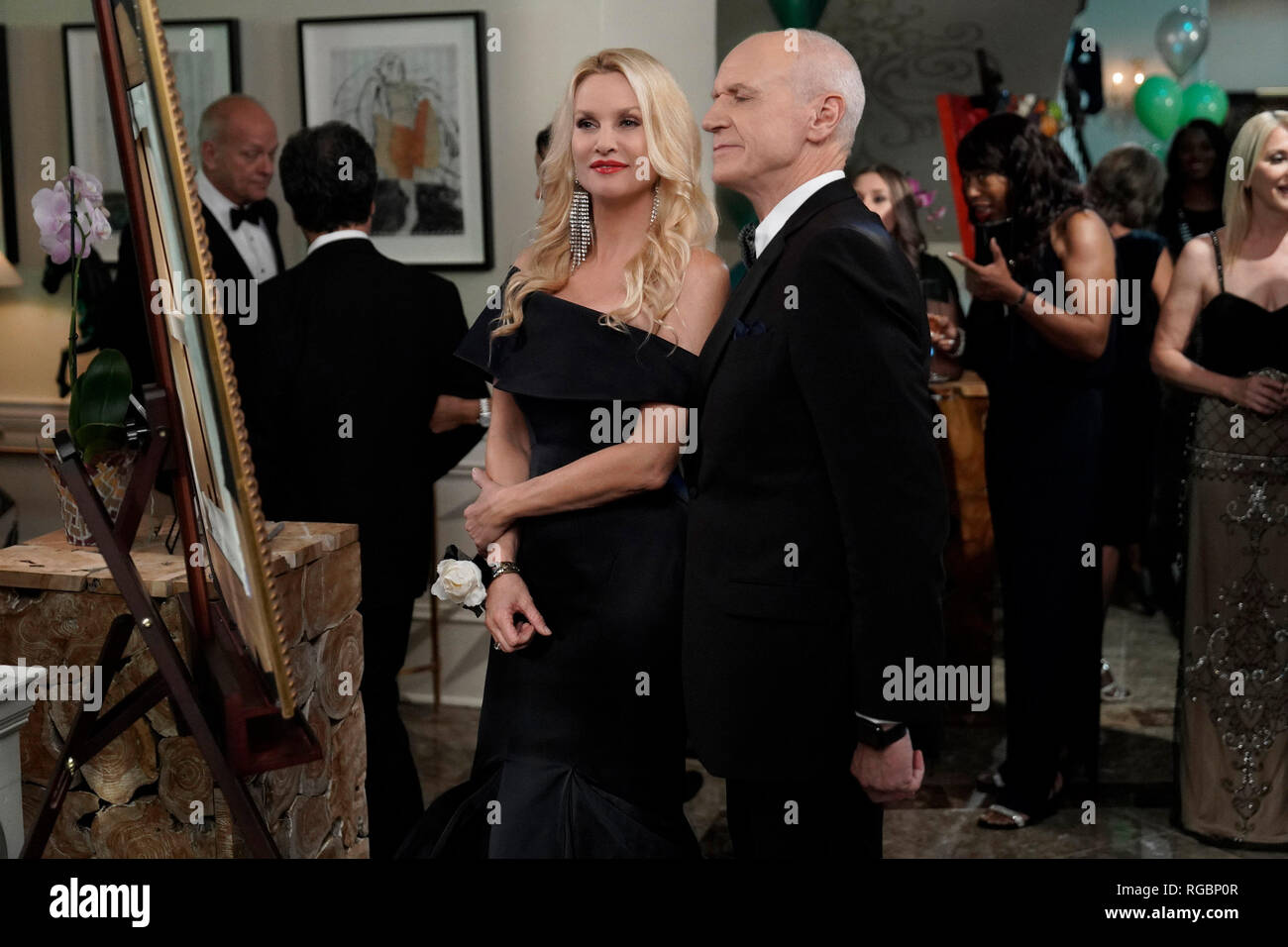 DYNASTY, (from left): Nicollette Sheridan, Alan Dale in 'A Champagne ...