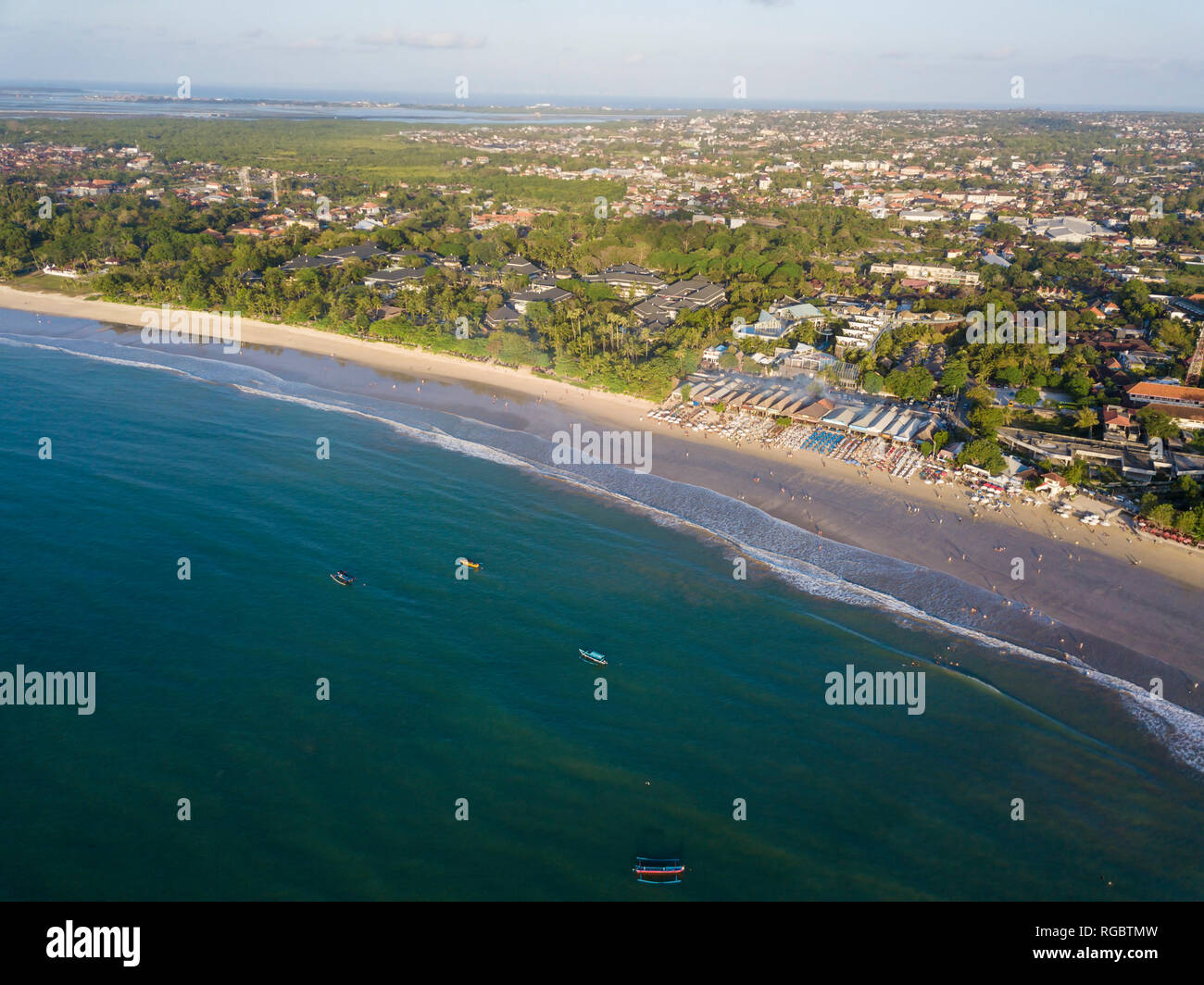 Indonesia, Bali, Aerial view of Jimbaran beach Stock Photo - Alamy