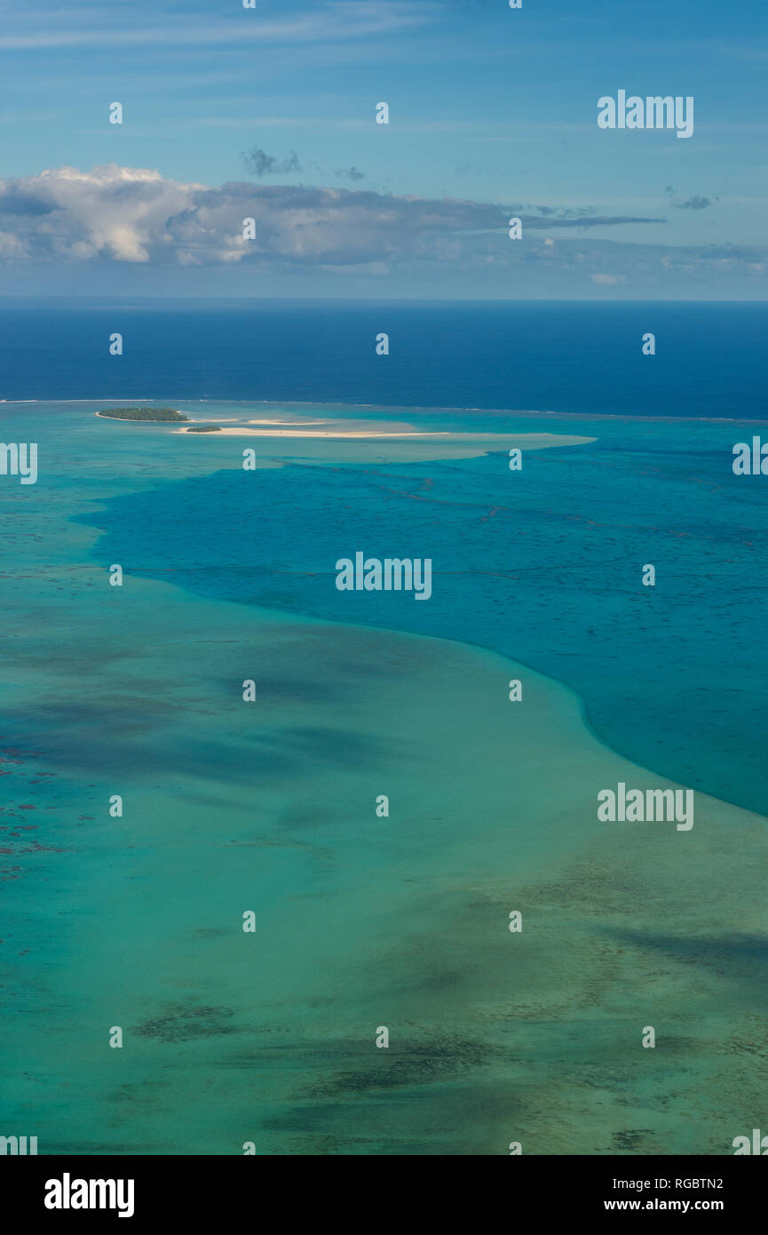 Aerial view cook islands hi-res stock photography and images - Alamy