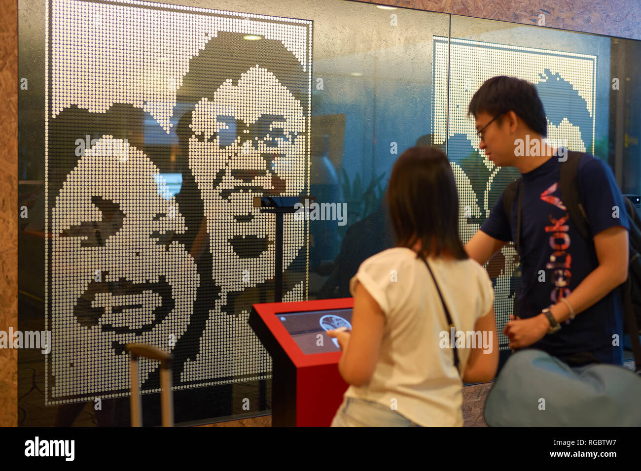 SINGAPORE - CIRCA SEPTEMBER, 2016: "Make it Your Singapore" interactive ...
