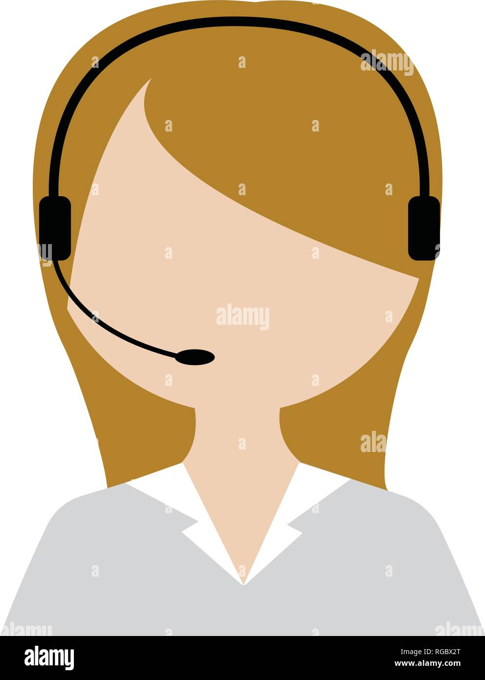 Call Center Worker Stock Vector Image & Art - Alamy