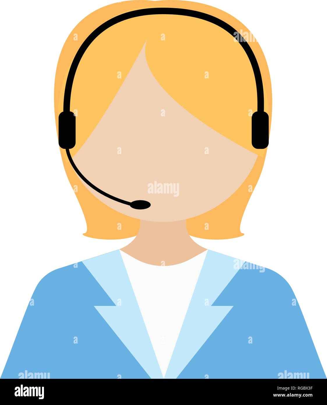 Happy smiling call center Stock Vector Images - Alamy