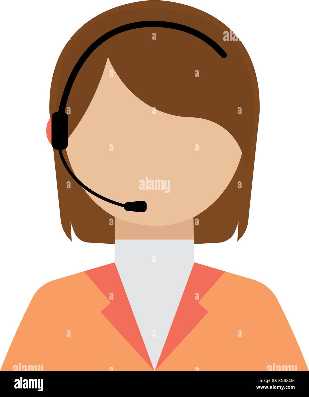 Call Center Worker Stock Vector Image & Art - Alamy