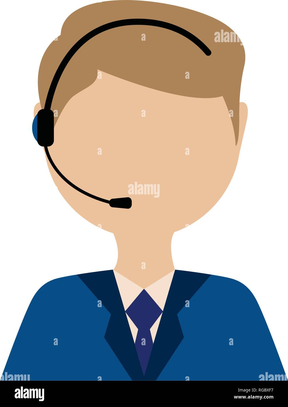 Call Center Worker Stock Vector Image & Art - Alamy