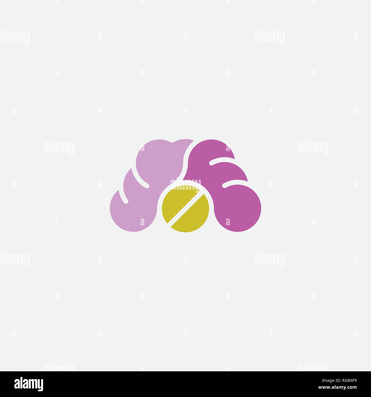Drug addiction brain Stock Vector Images - Alamy