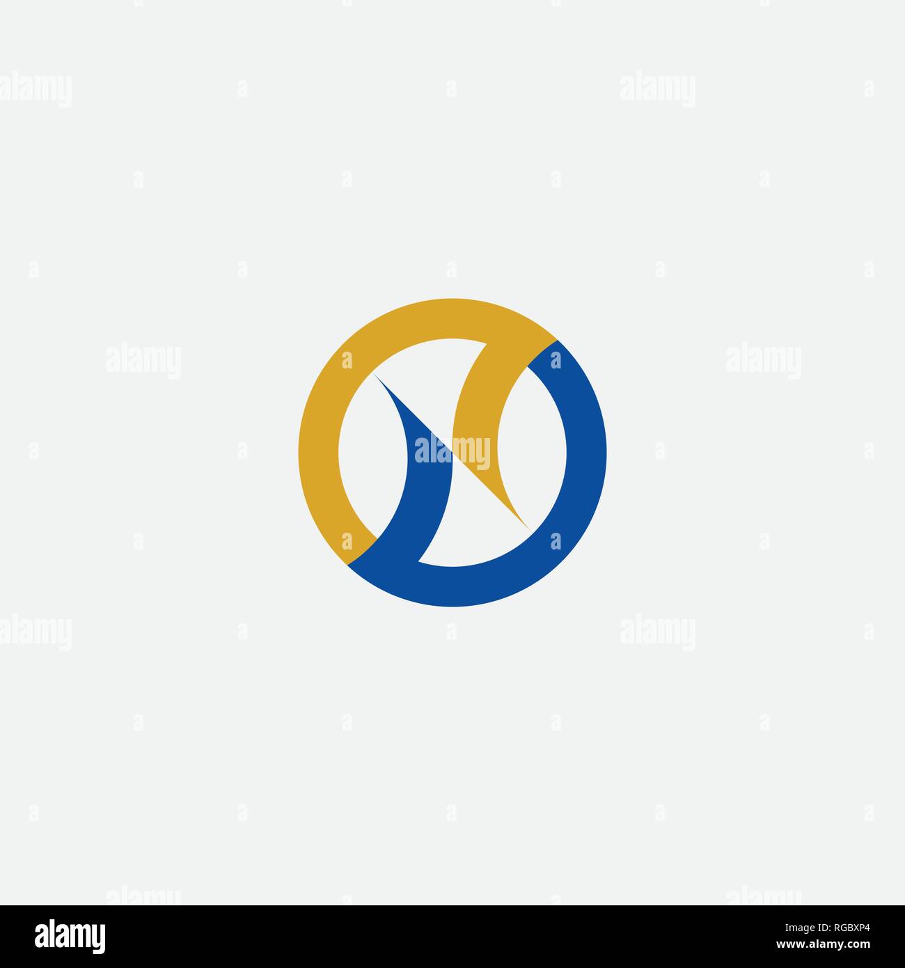 circle letter n logo symbol icon vector Stock Vector Image & Art - Alamy