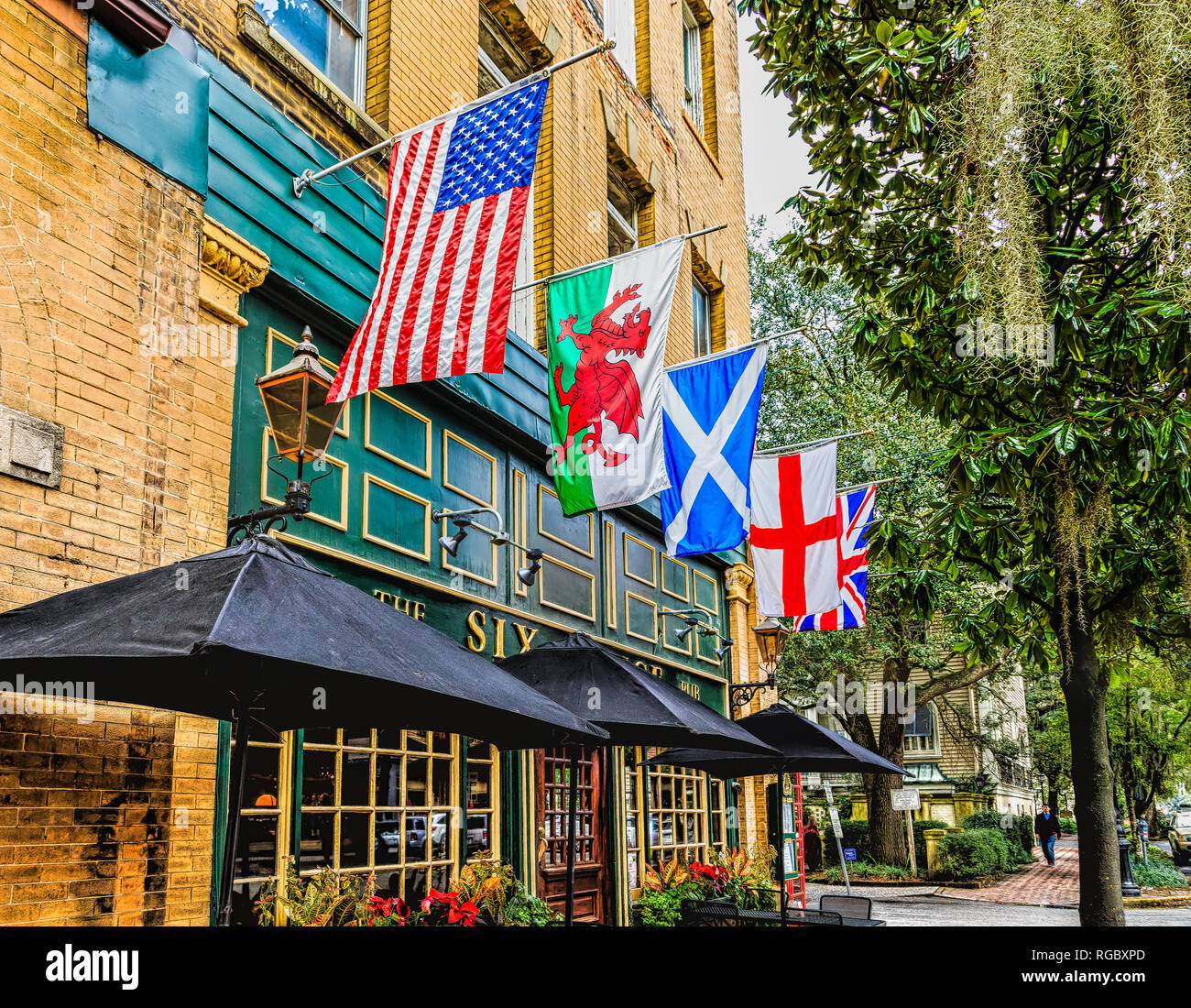 SAVANNAH, GEORGIA - January 8, 2016: Savannah is the oldest city in ...