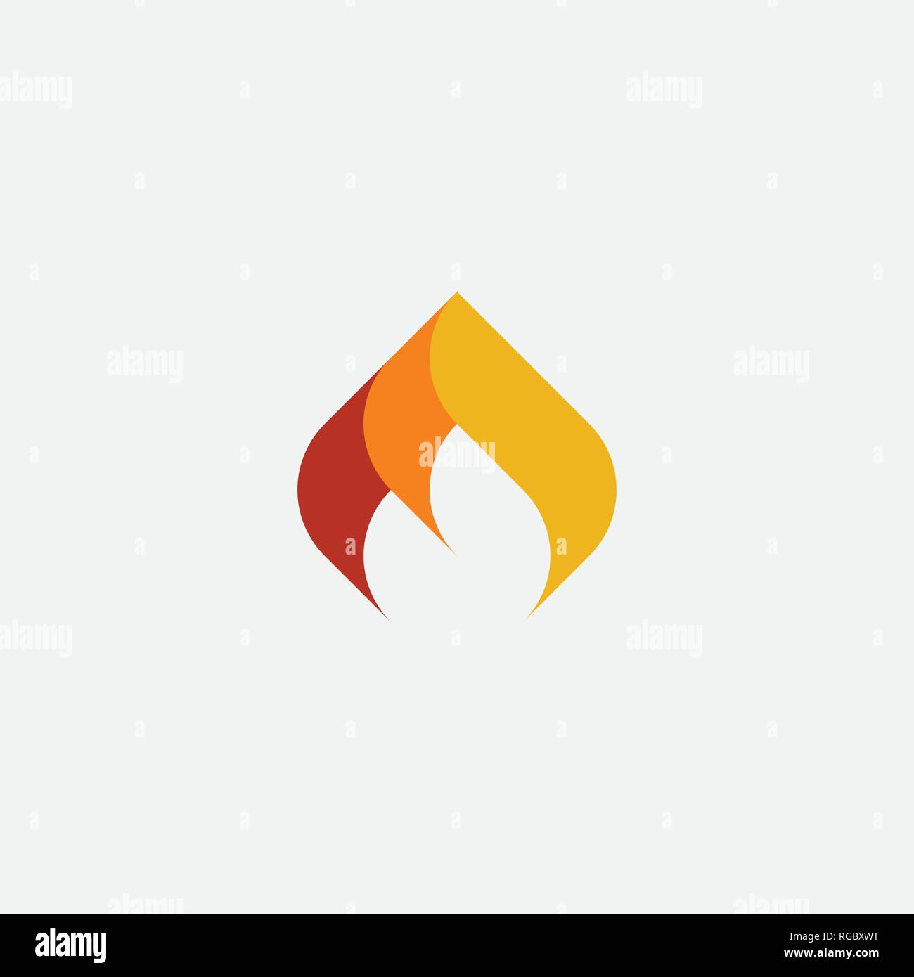fire icon logo vector element burning flame Stock Vector Image & Art ...