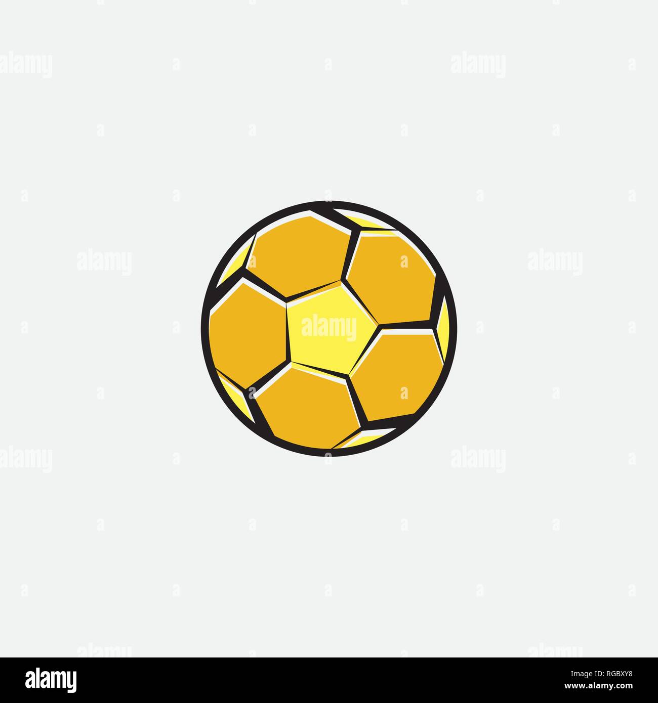 football yellow logo icon soccer ball Stock Vector Image & Art - Alamy