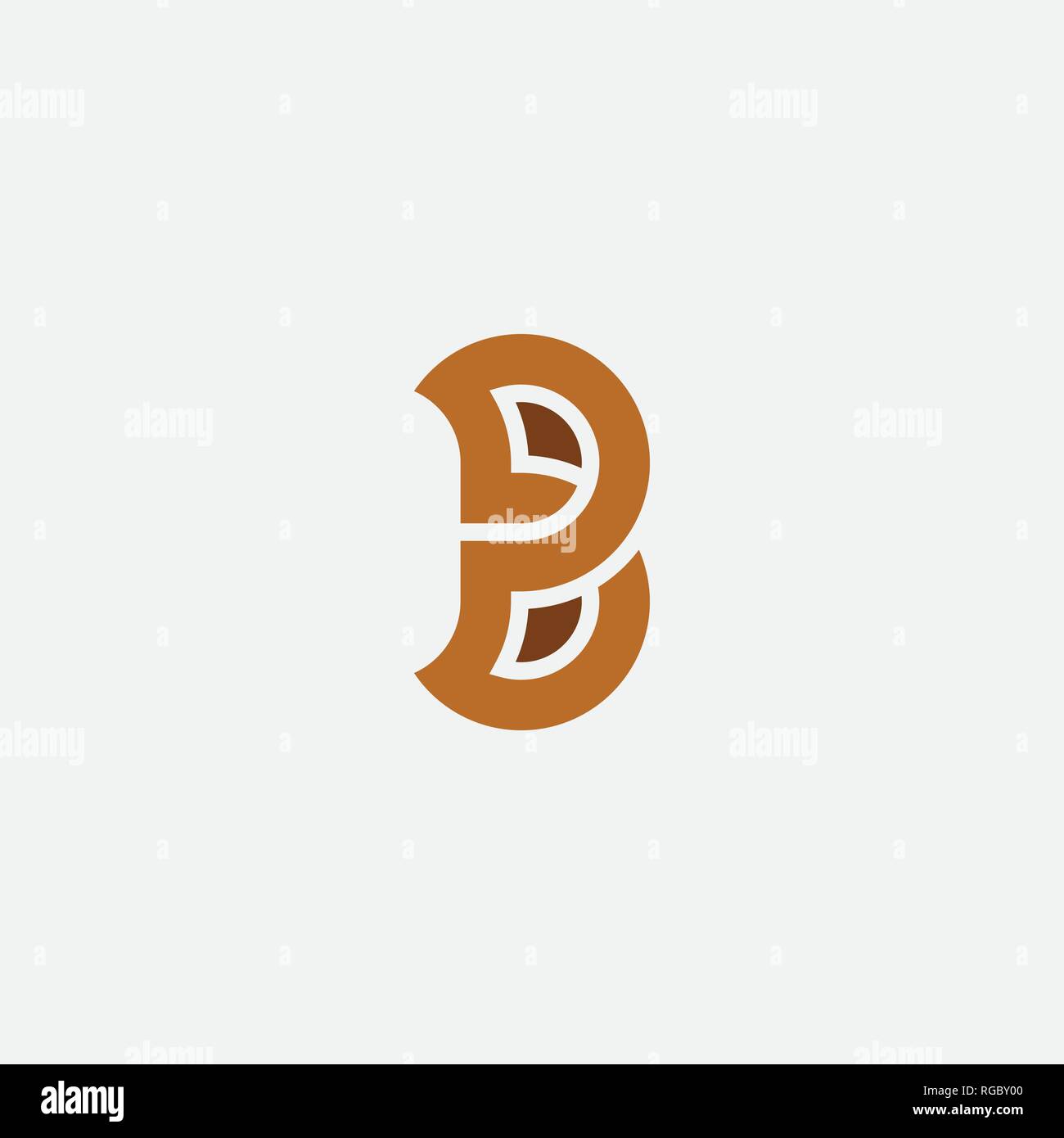 geometric b logo letter symbol vector design Stock Vector Image & Art ...