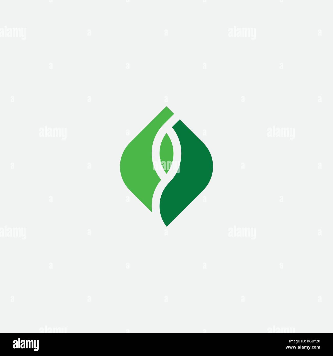 green eco leaf sign element vector symbol design Stock Vector Image ...