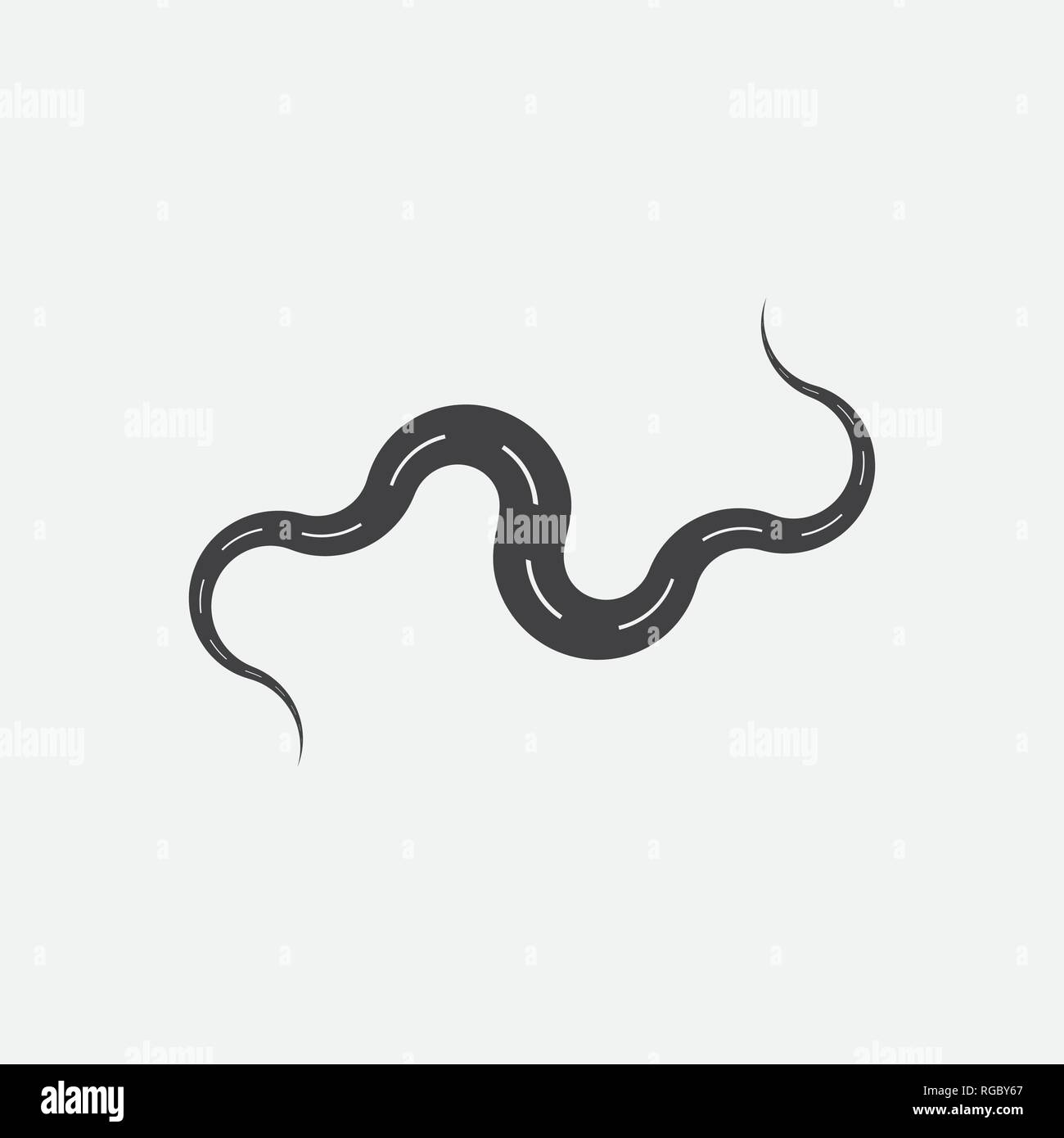 highway curvature road vector icon design Stock Vector Image & Art - Alamy