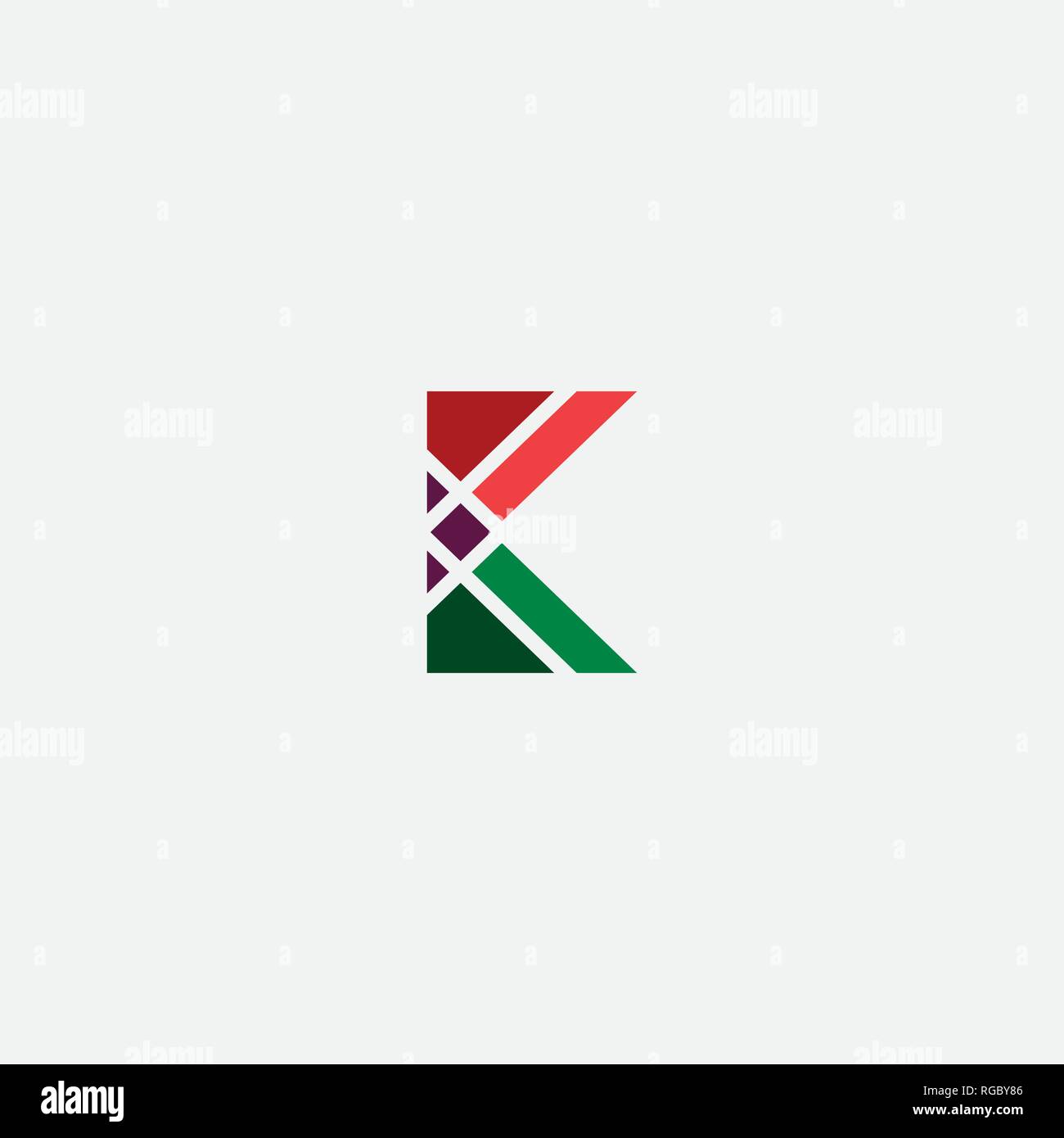 k logotype icon symbol design element Stock Vector Image & Art - Alamy