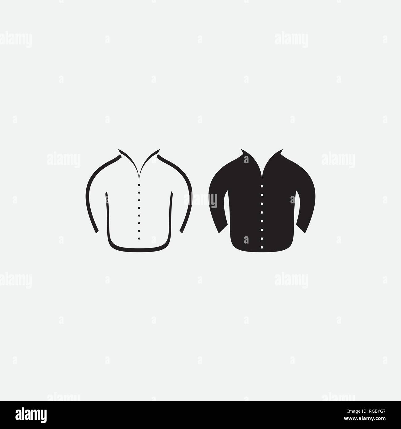 Jacket icon Stock Vector Images - Alamy
