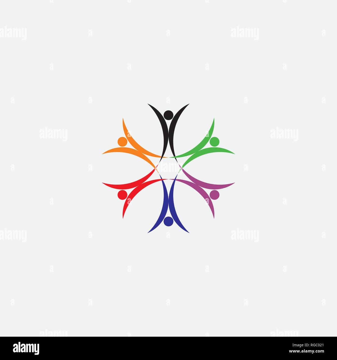 people icon team men symbol logo design Stock Vector Image & Art - Alamy