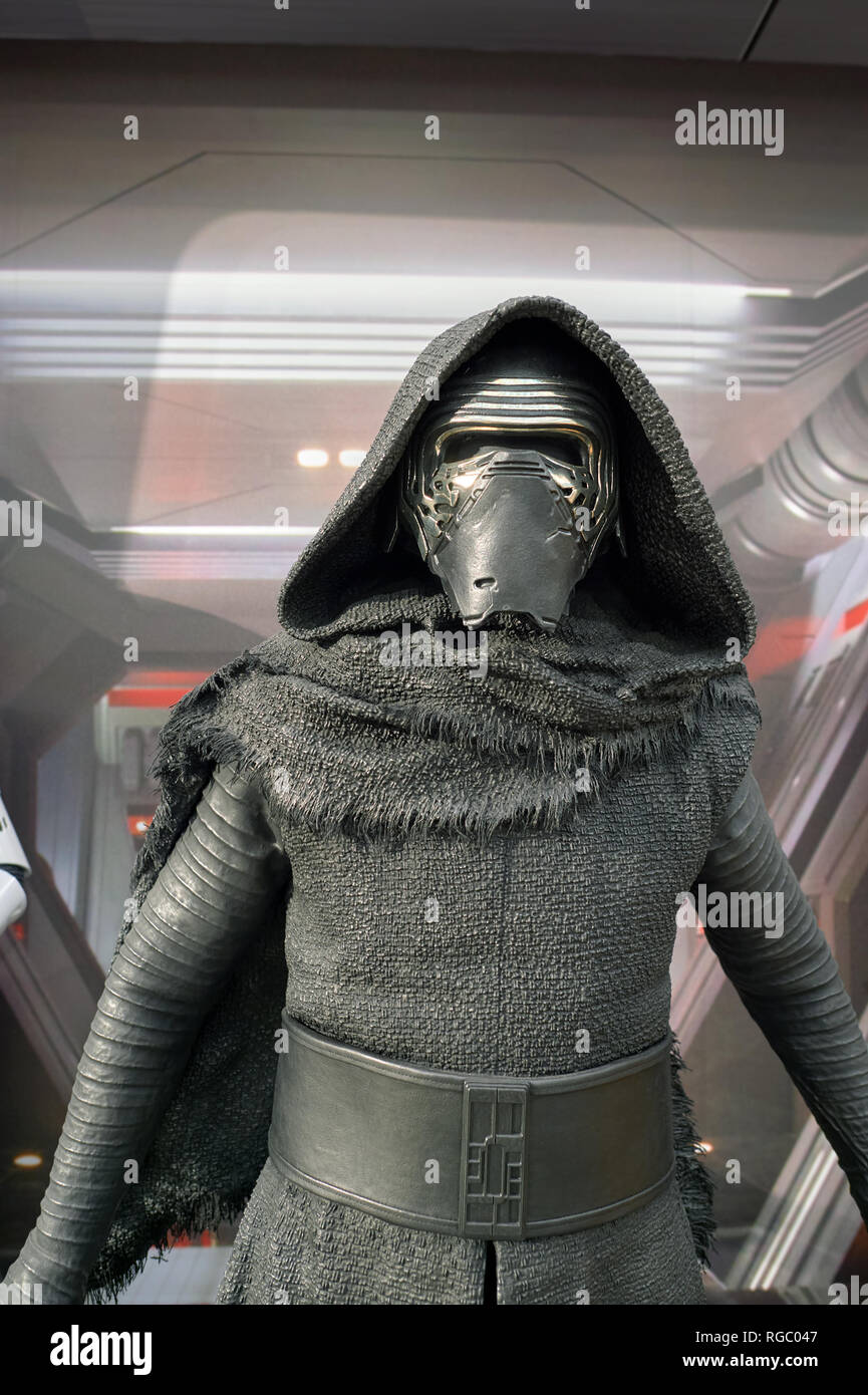 HONG KONG - CIRCA DECEMBER, 2015: Kylo Ren life-sized movie character ...