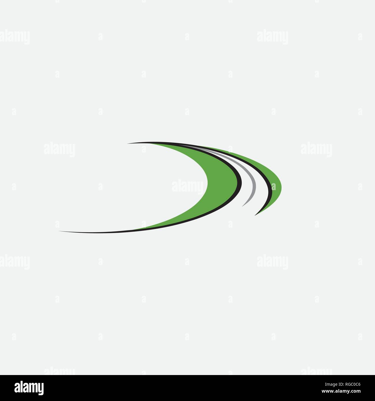 road icon highway symbol vector logo design element Stock Vector Image ...