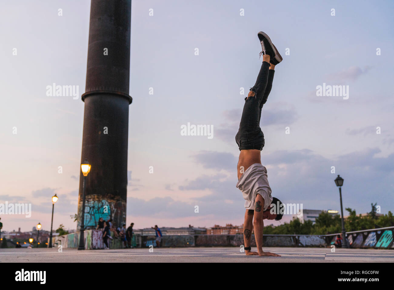 Handstand practice hi-res stock photography and images - Alamy