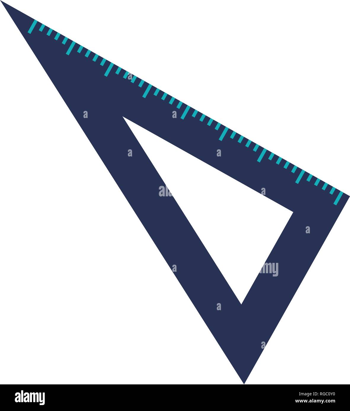 triangle ruler symbol Stock Vector Image & Art - Alamy
