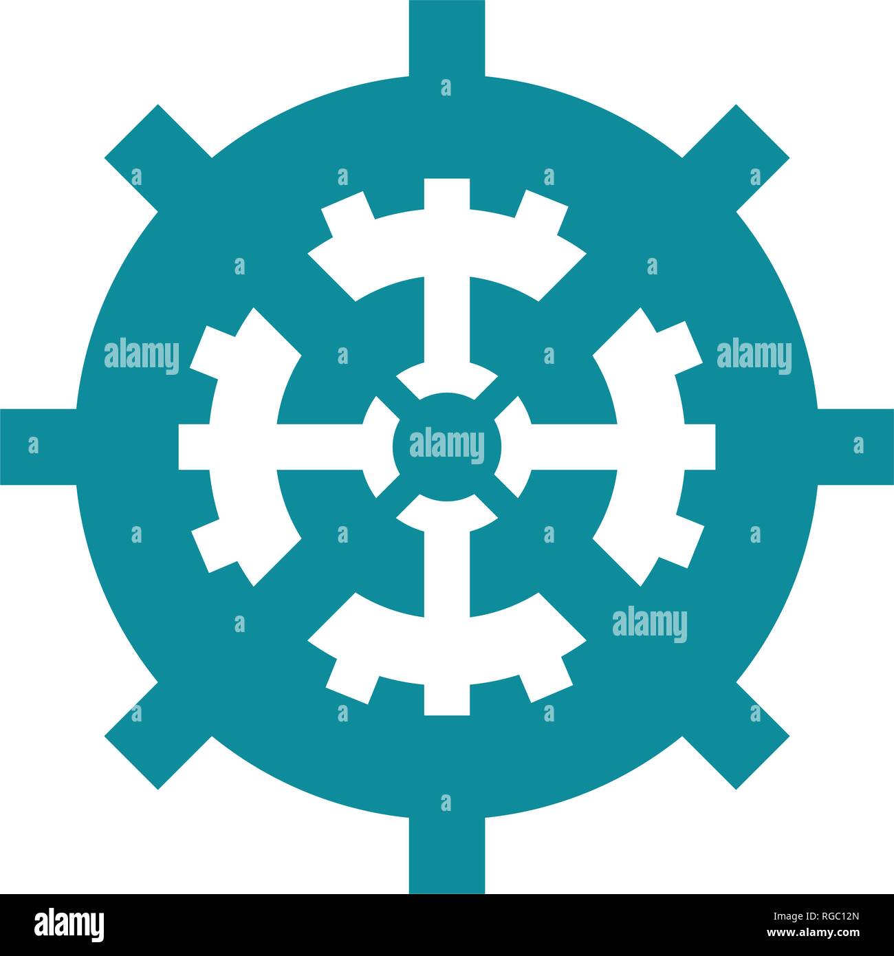 gear machienry wheel isolated Stock Vector Image & Art - Alamy