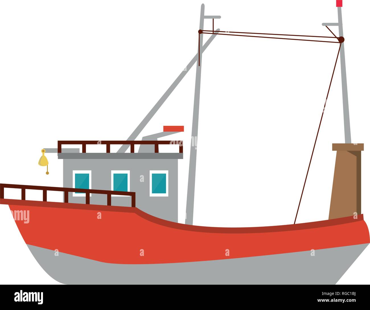 Ship fish boat symbol Stock Vector Image & Art - Alamy