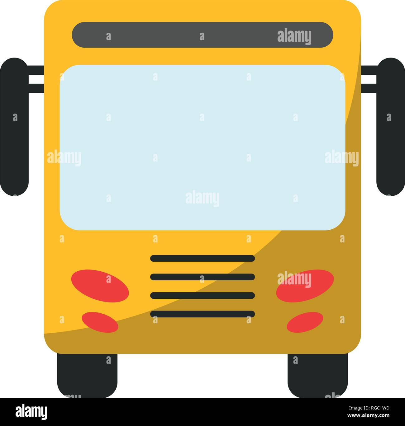 public bus frontview isolated Stock Vector Image & Art - Alamy