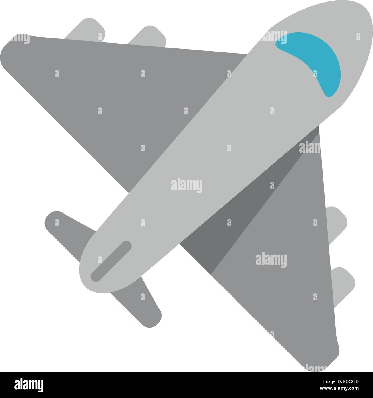 Airplane jet symbol Stock Vector Image & Art - Alamy