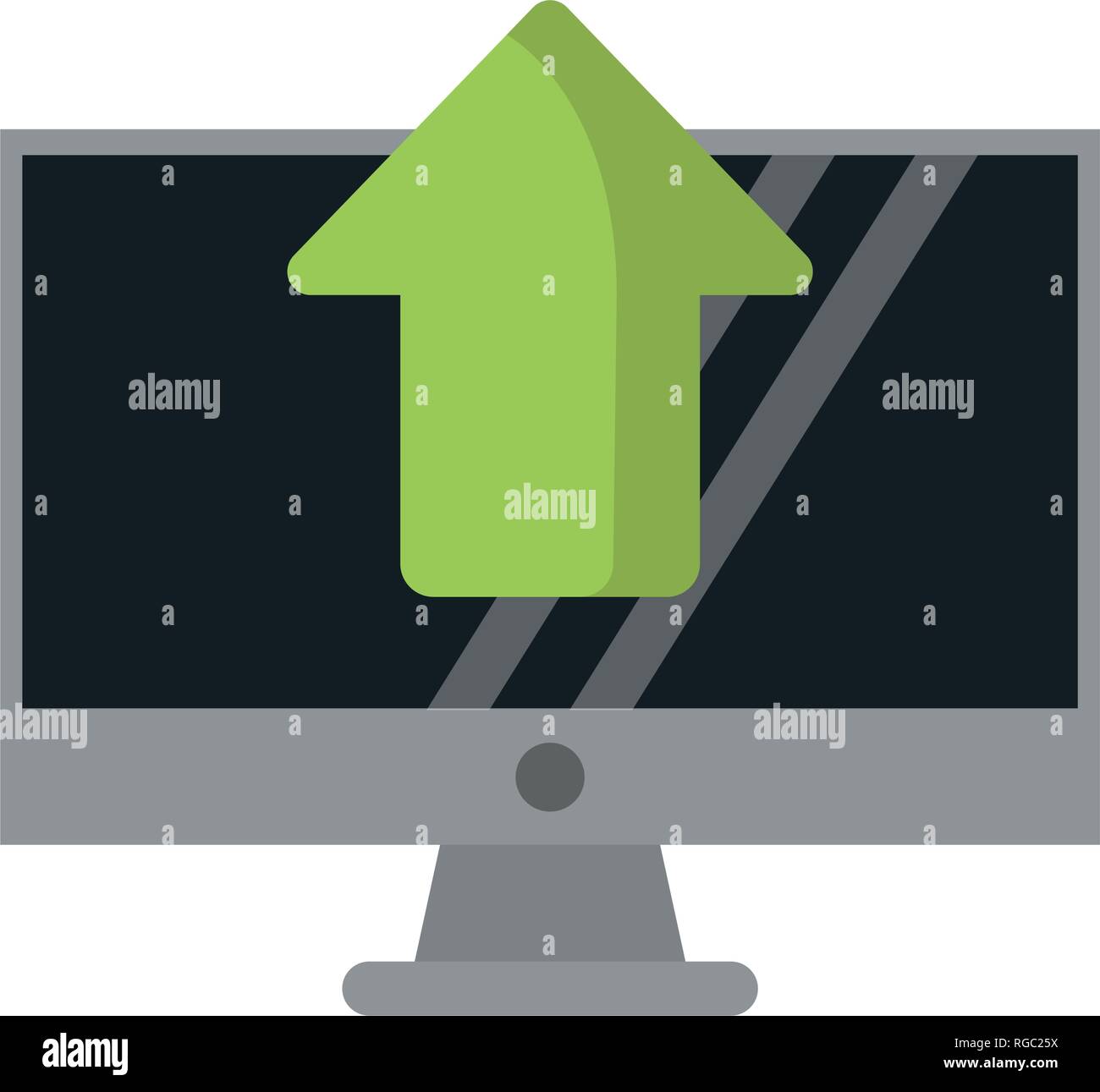 computer uploading files symbol Stock Vector Image & Art - Alamy