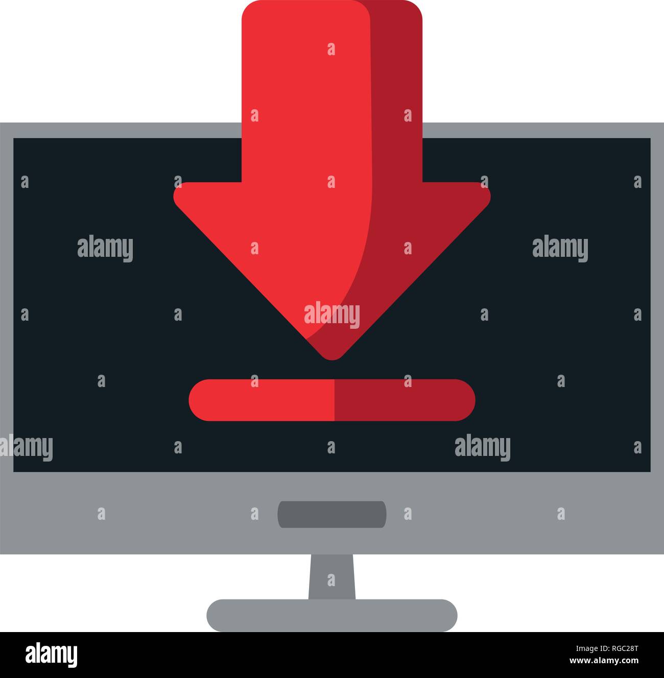 computer downloading files Stock Vector Image & Art - Alamy