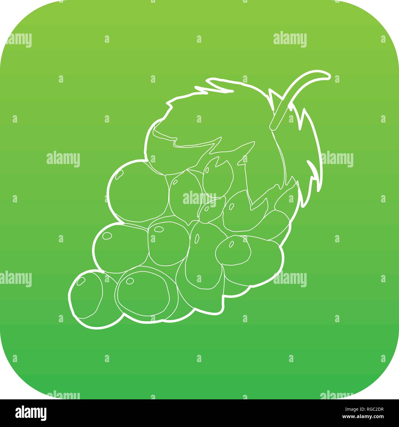 Grape icon green vector Stock Vector Image & Art - Alamy