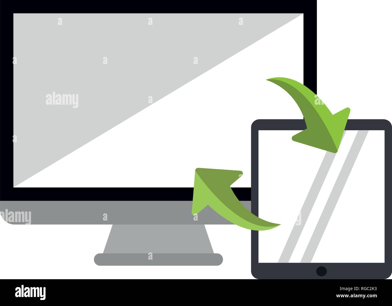 Synchronizing Stock Vector Images - Alamy