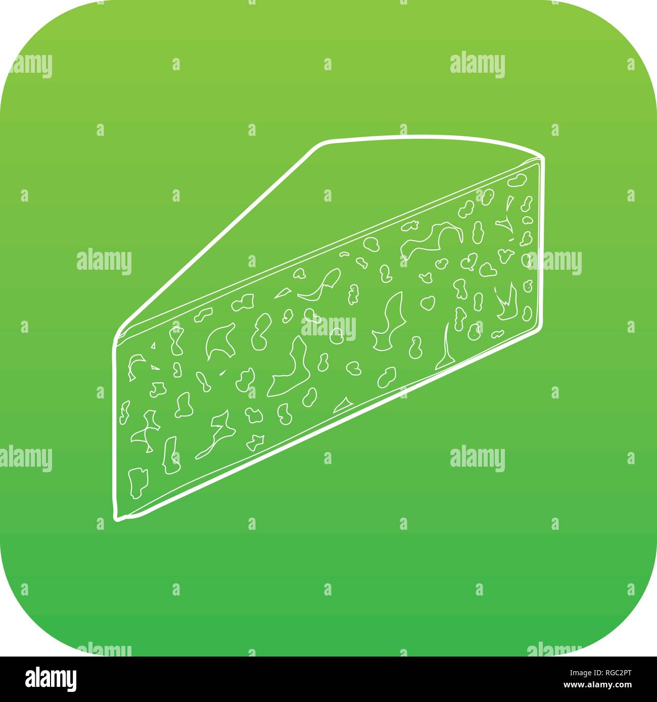 Blue cheese icon green vector Stock Vector Image & Art - Alamy